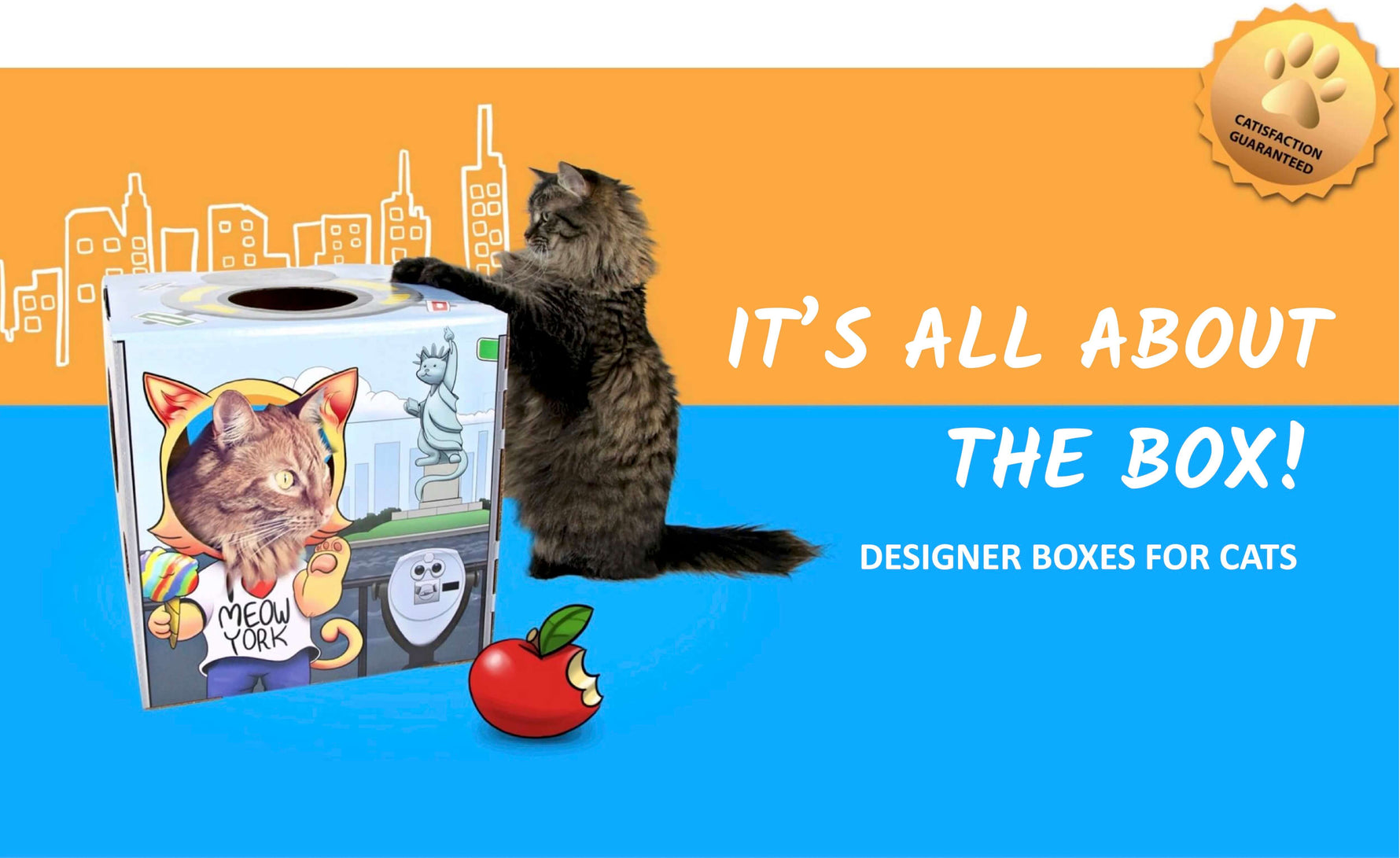 Designer Cardboard Boxes/Playhouses for Cats – KITTY CARDBOARD